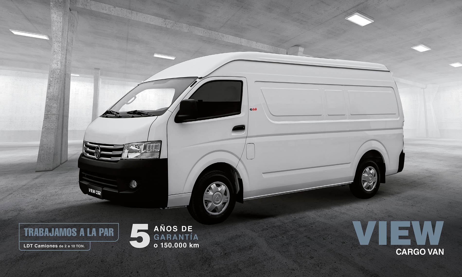 Transporte Carretero - Foton View Cargo Van - Volumen de Carga: 7,9m3